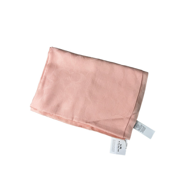 Coach | Accessories | Coach Signature Logo Wrap Scarf Shawl Blush Pink ...